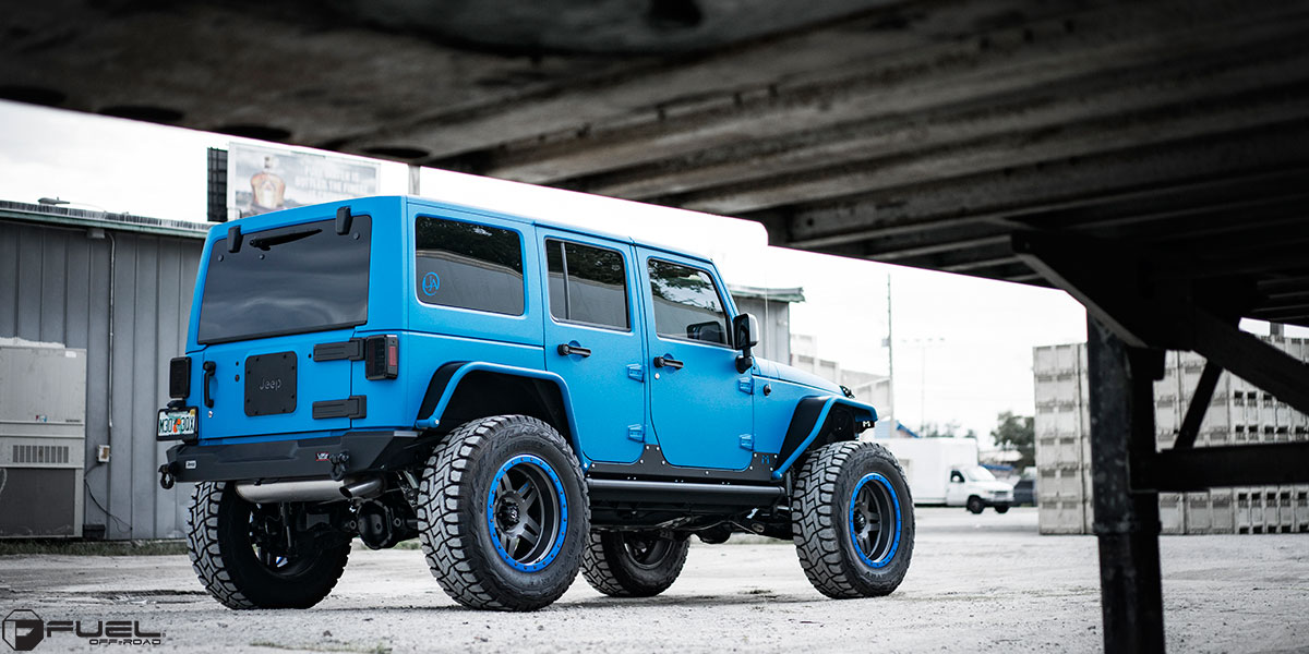 Jeep Wrangler w/ 20x10 Fuel Anza - D558 Wheels - WheelsASAP