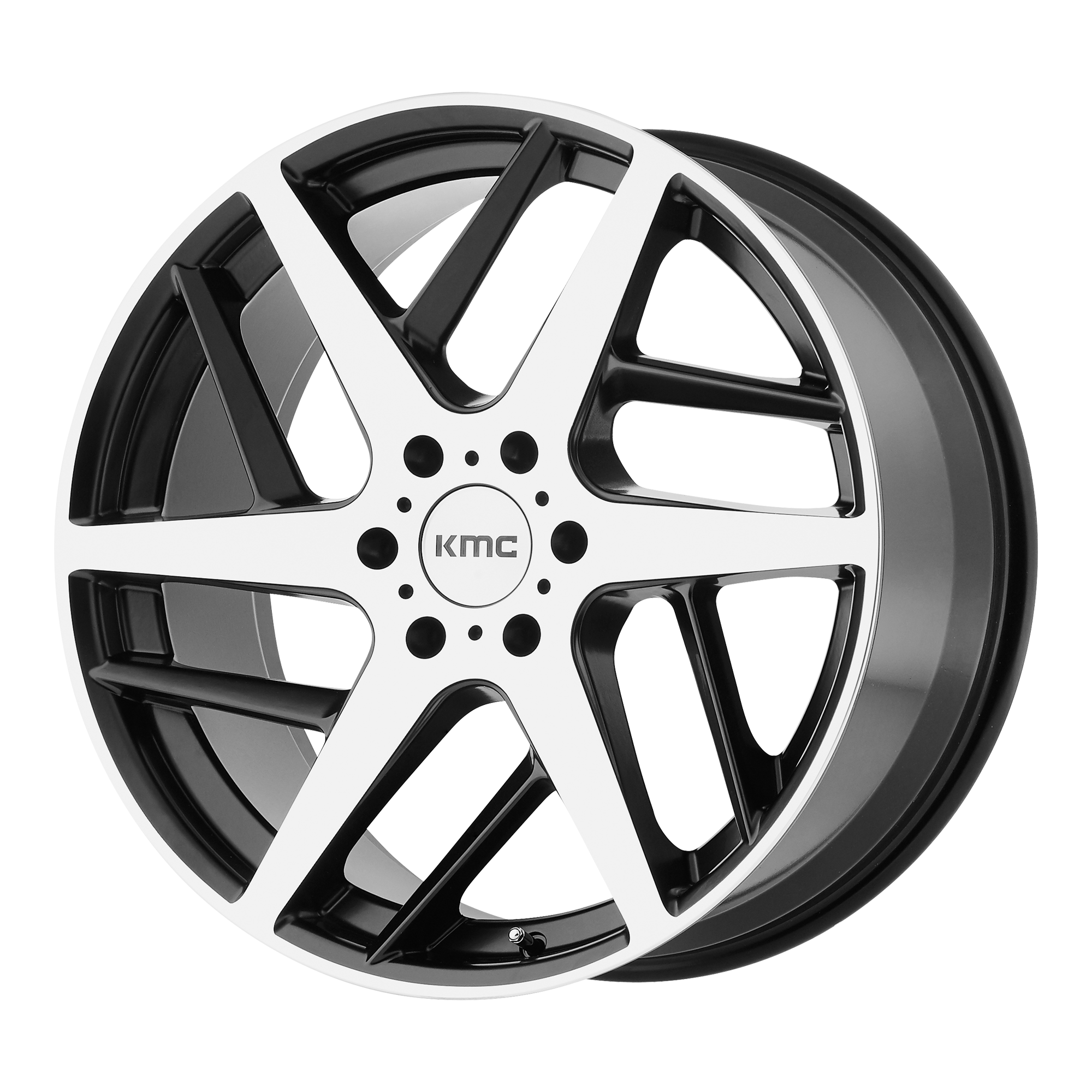 KMC KM699 TWO FACE Satin Black With Machined Face - WheelsASAP