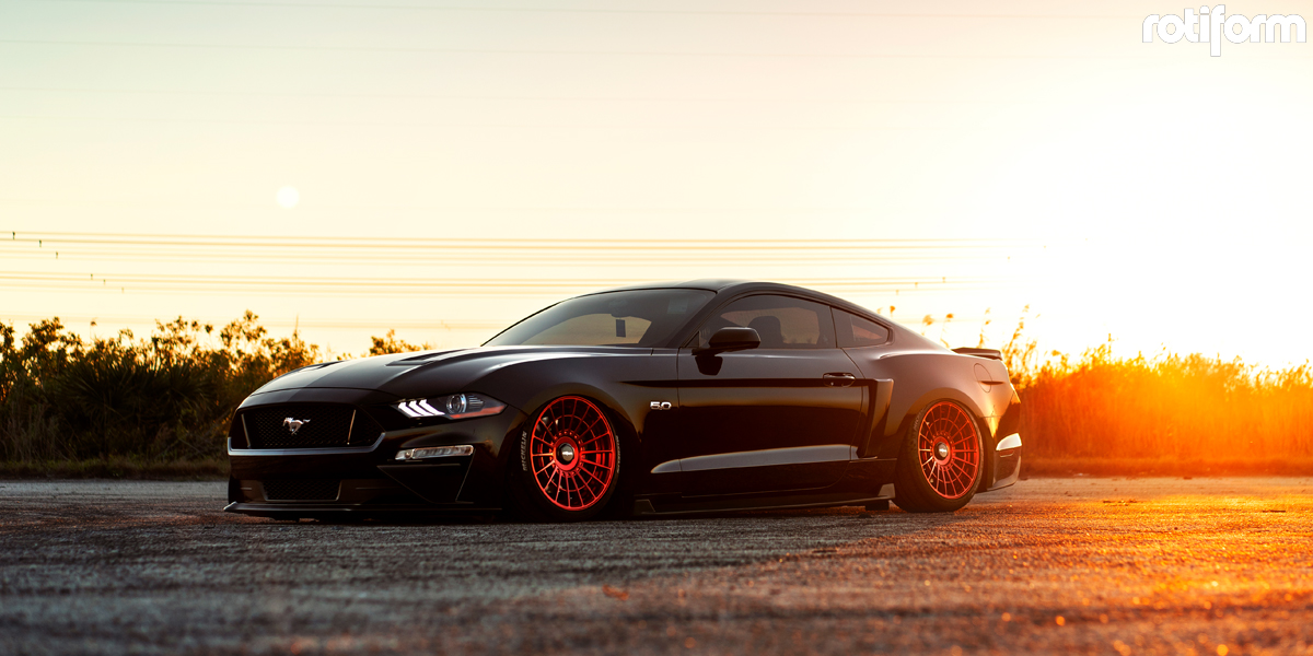 Ford Mustang w/ 19x10 Rotiform LAS-R Wheels - WheelsASAP