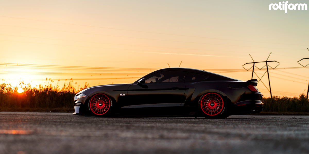 Ford Mustang w/ 19x10 Rotiform LAS-R Wheels - WheelsASAP