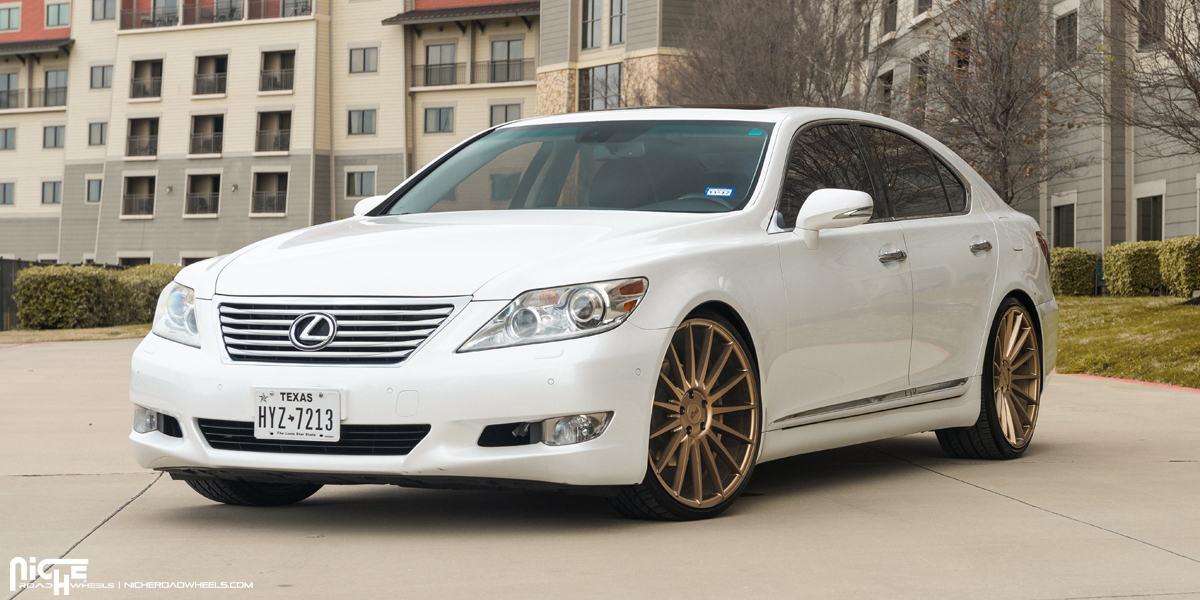 Lexus LS w/ 22 Niche Form M158 Wheels