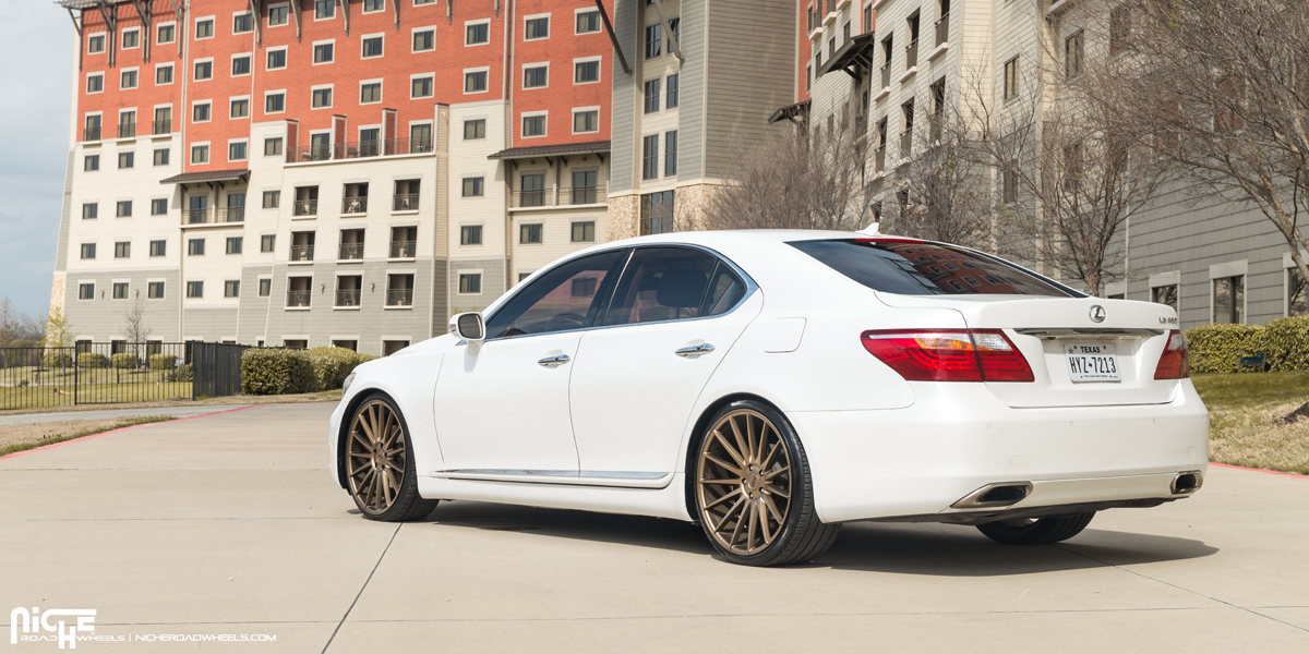Lexus LS w/ 22 Niche Form M158 Wheels
