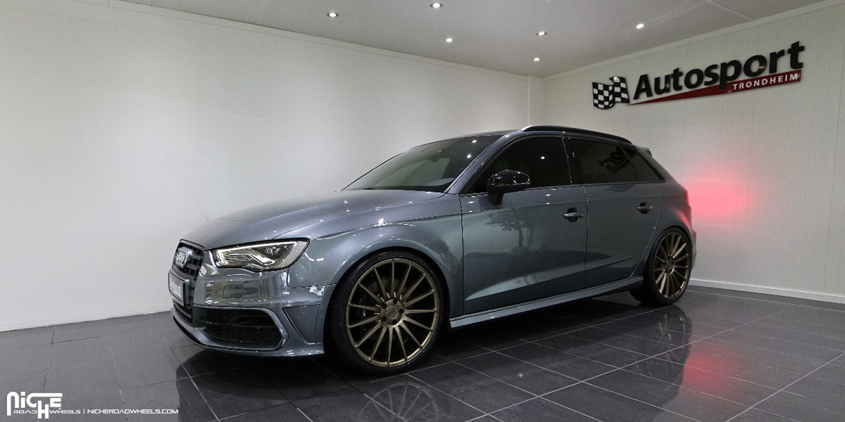 Audi S3 w/ 20x8.5 Niche Form M158 Wheels