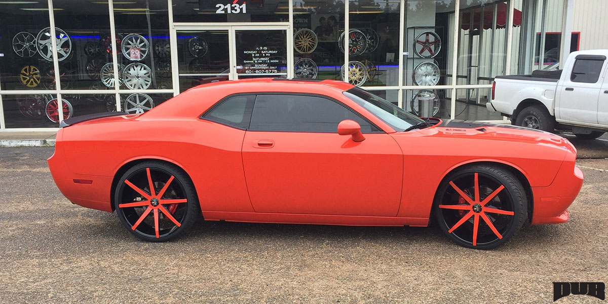 Dodge Challenger w/ 24x9.5 DUB Push S110 Wheels