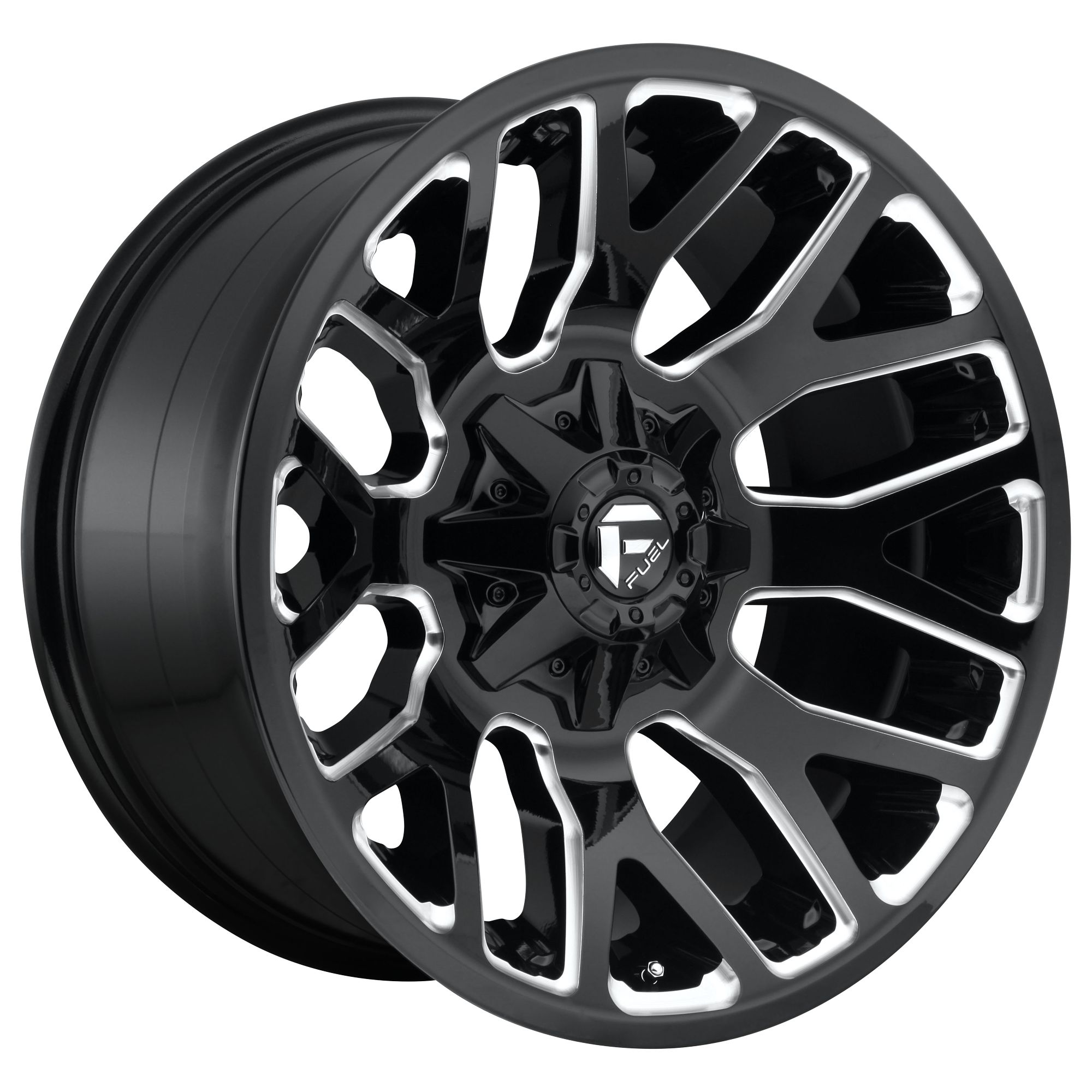 Fuel D623 WARRIOR GLOSS BLACK MILLED - WheelsASAP