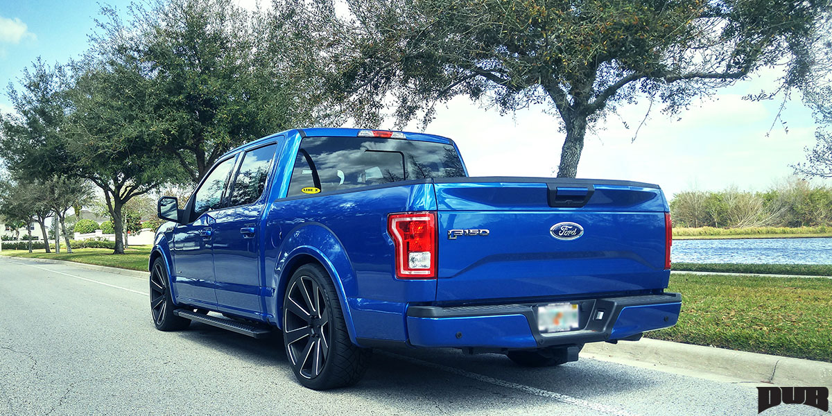 Ford F-150 w/ 24x10 DUB 8-Ball S187 Wheels