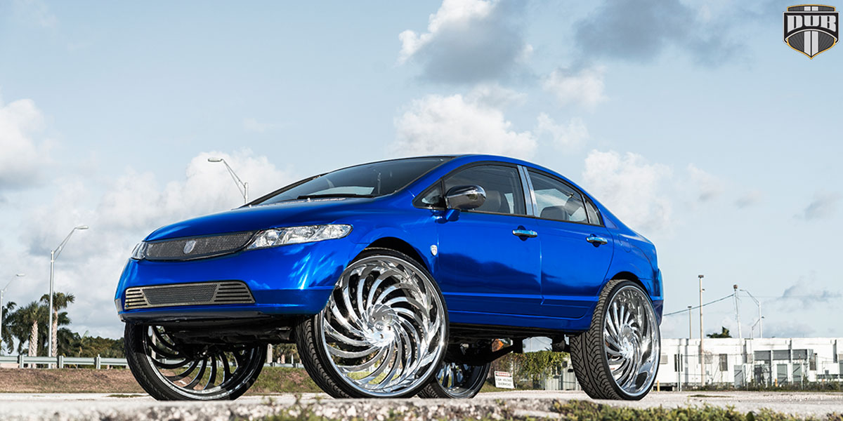 Honda Civic w/ 30 DUB Delish XA30 Wheels