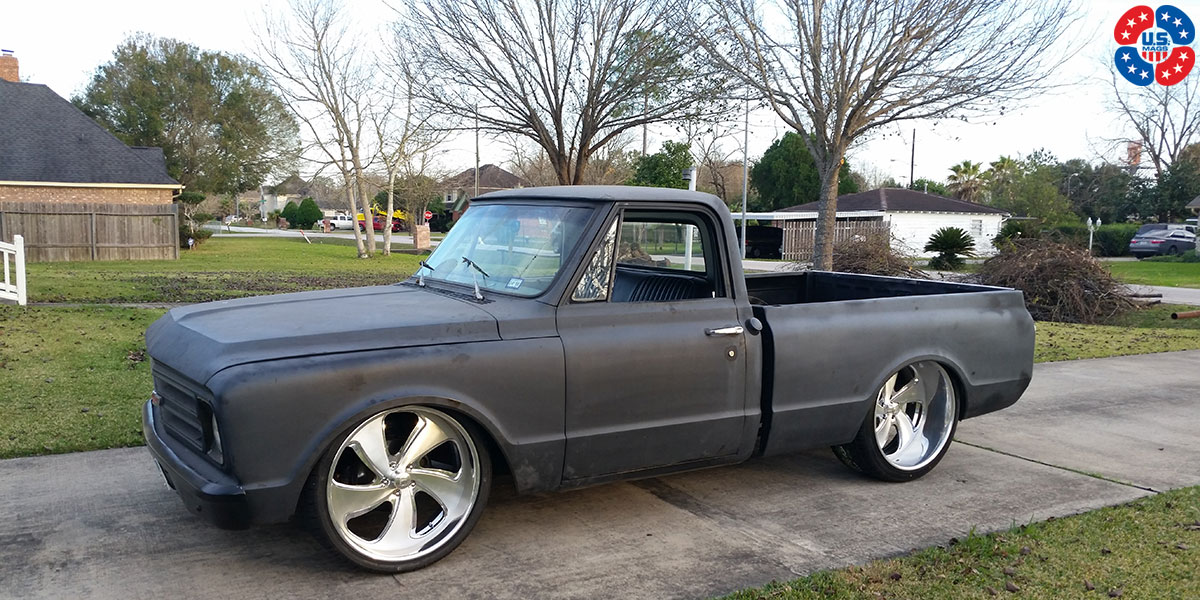 Chevrolet C10 w/ 24x12 US Mag Gambler 6 U435 Wheels