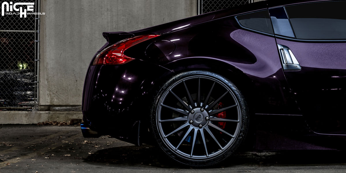 Nissan 370Z w/ 20x8.5 Niche Form M157 Wheels