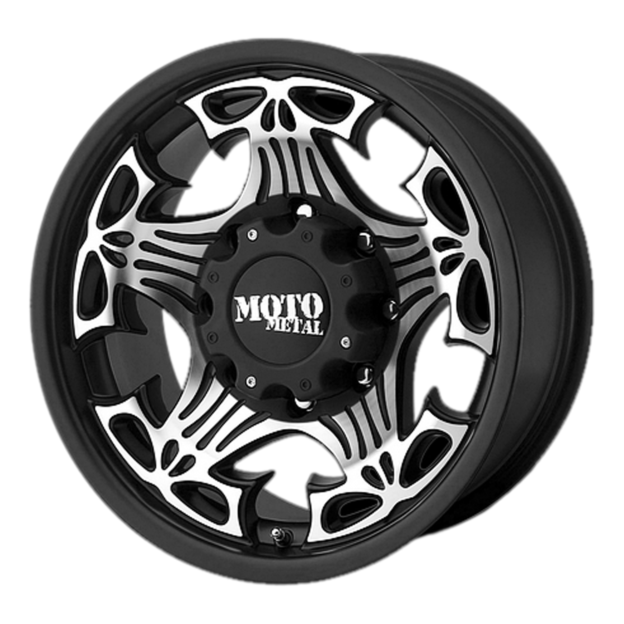 MO90989087312N: 18x9 MO909 SKULL Moto Metal In 8x170 -12 Offset on Sale