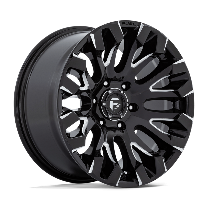 Fuel D828 QUAKE GLOSS BLACK MILLED - WheelsASAP