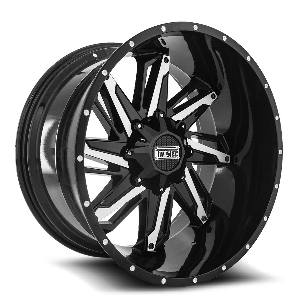 T-22209051143127+12GBM: 20x9 T-22 Razor Twisted Off-Road Wheels In ...