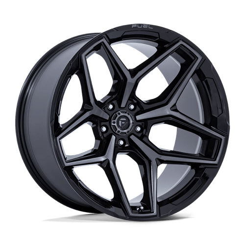 Fuel FLUX GLOSS BLACK BRUSH FC GRAY DDDT - WheelsASAP