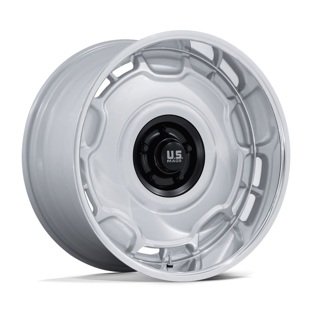 US MAG UC146 ARLINGTON SILVER M-BLK CENTER W/ DC-LIP - WheelsASAP