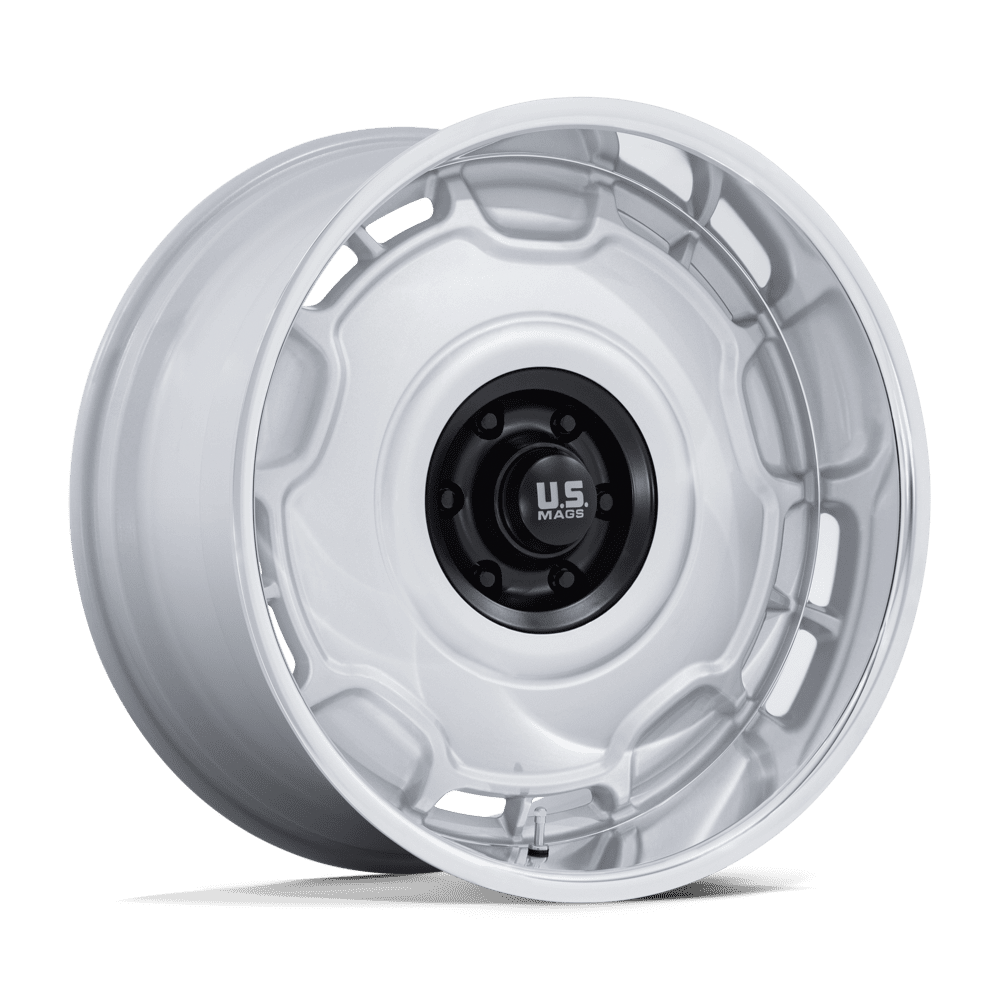 US MAG UC146 ARLINGTON SILVER M-BLK CENTER W/ DC-LIP - WheelsASAP